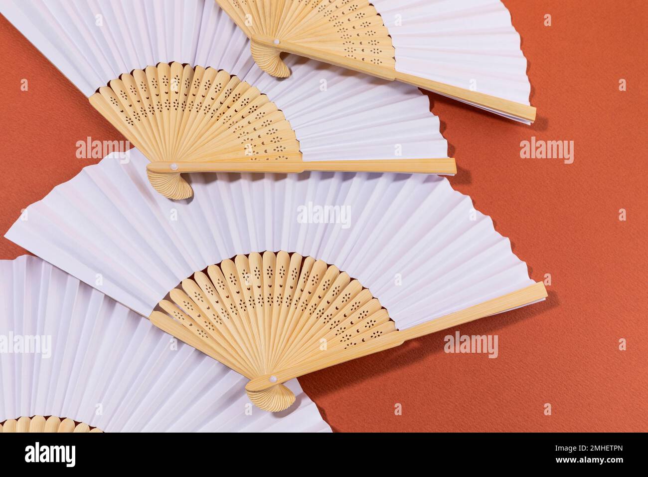 collection of korean traditional objects oriental hand fan Stock Photo ...