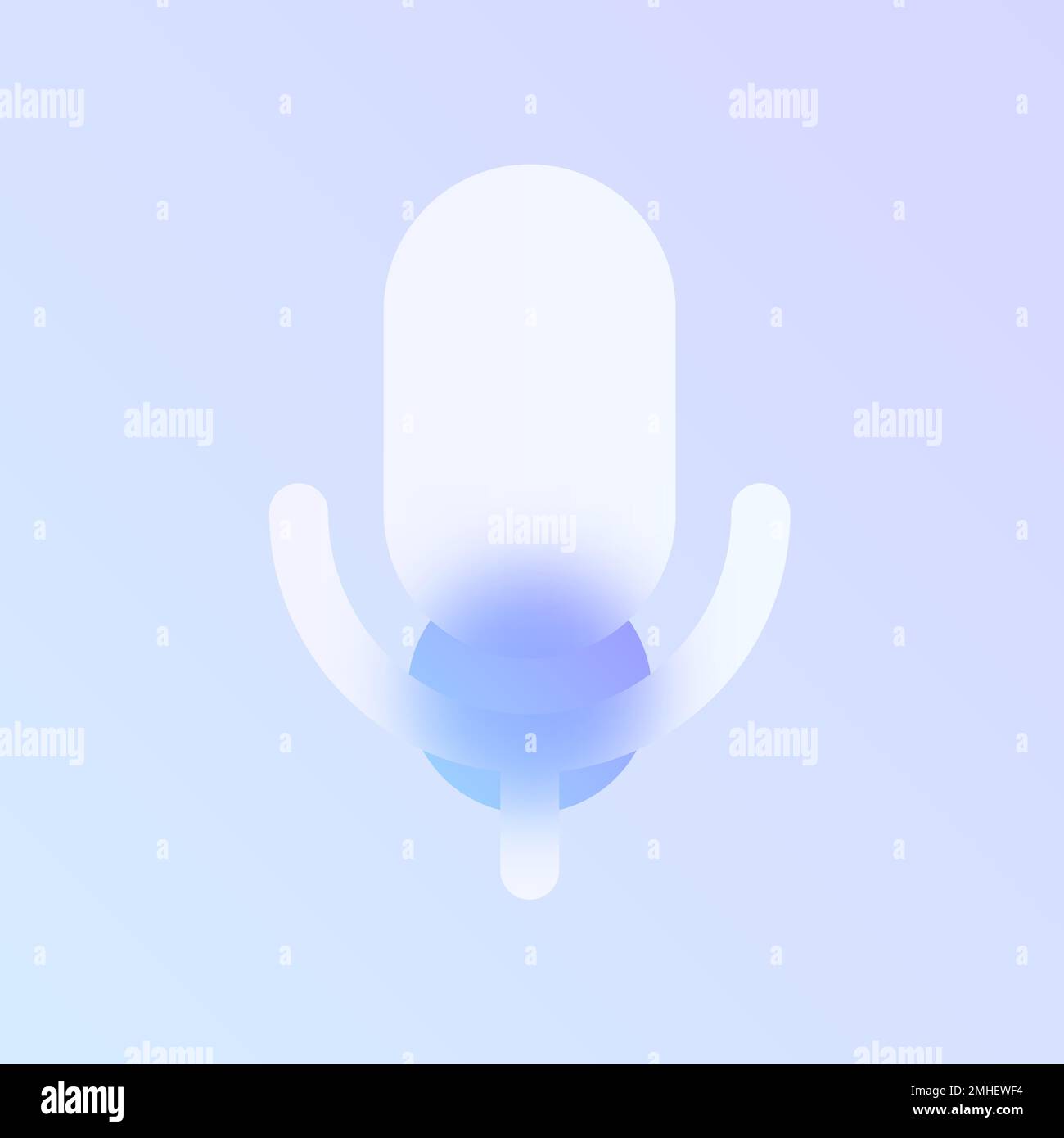 microphone glass morphism trendy style icon Stock Vector Image & Art ...