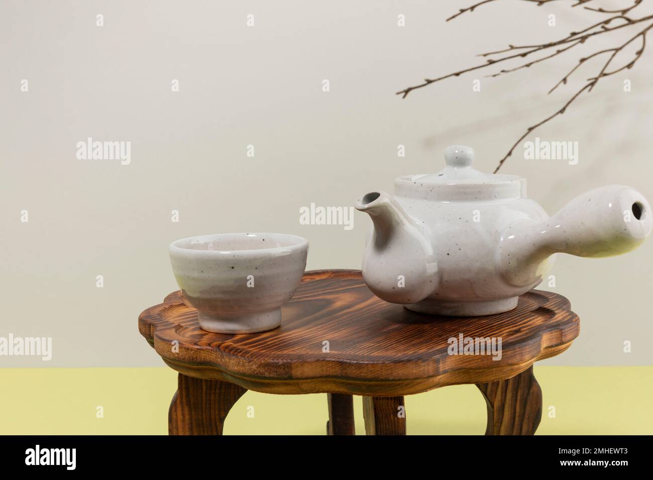 collection of korean traditional objects soban and tea set Stock Photo ...