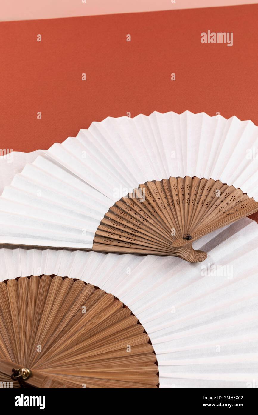collection of korean traditional objects oriental hand fan Stock Photo ...