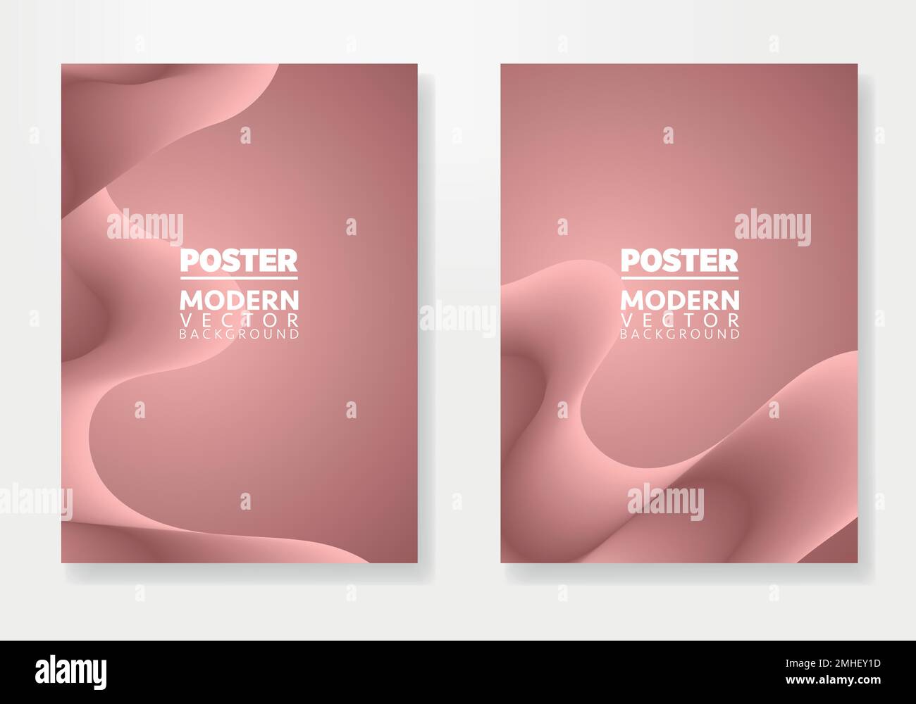 Poster layout design. Vector illustration background template front and ...
