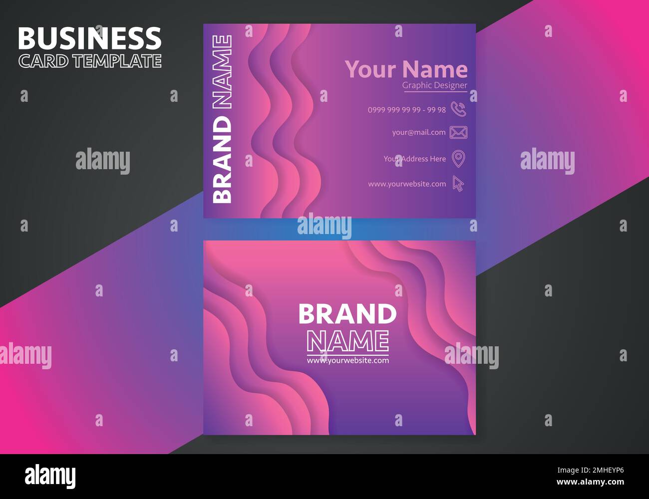 Creative business card design. Abstract business card elegant design ...