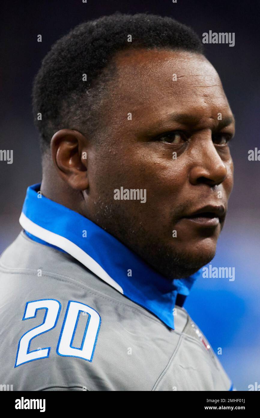 Former Detroit Lions running back Barry Sanders during an NFL football ...