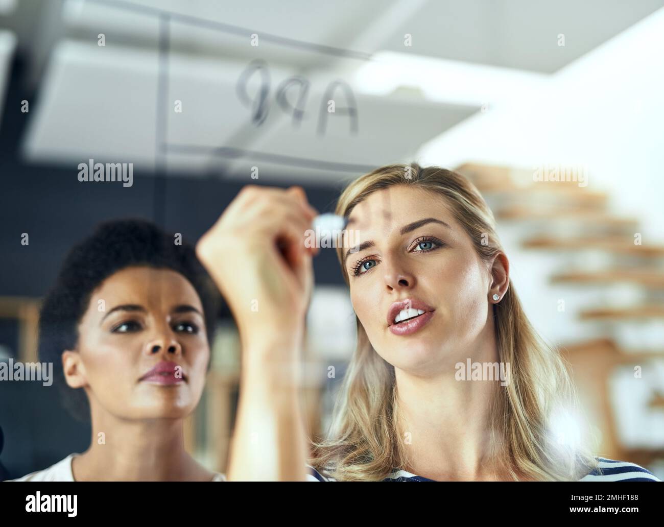 Committed to see the plan through from start to finish. two colleagues ...