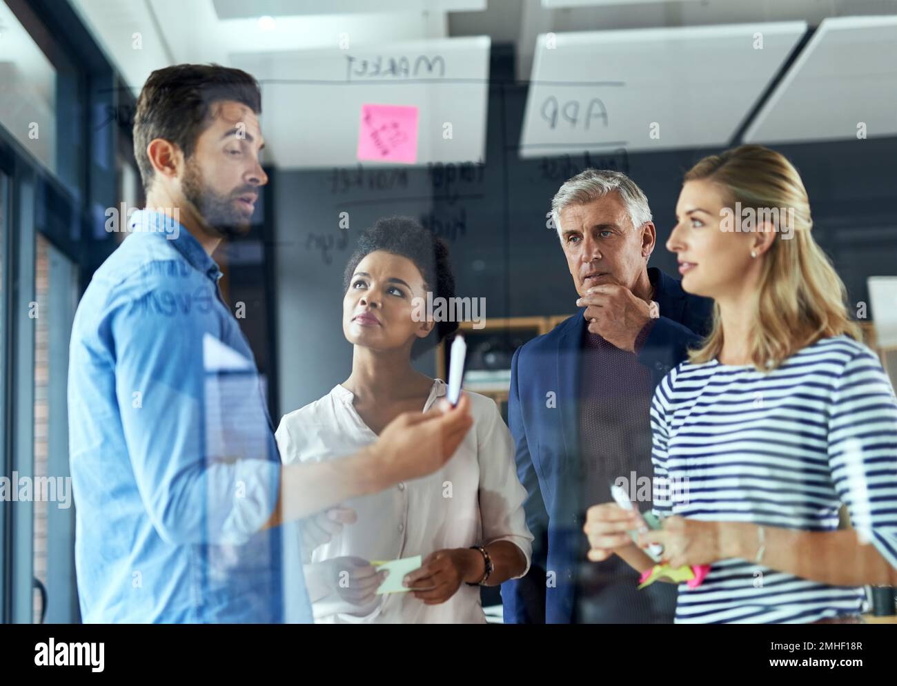 Get the team thinking, get the team succeeding. a group of colleagues ...