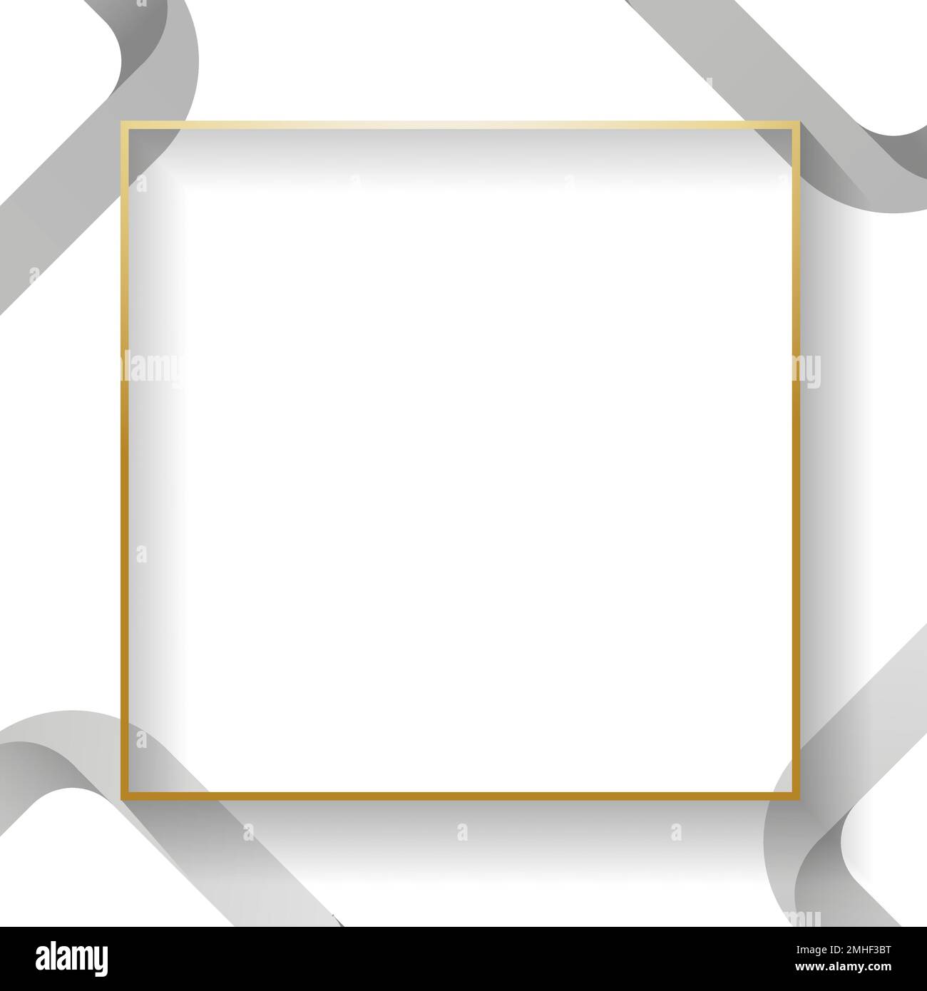 Blank white square abstract frame vector Stock Vector Image & Art - Alamy