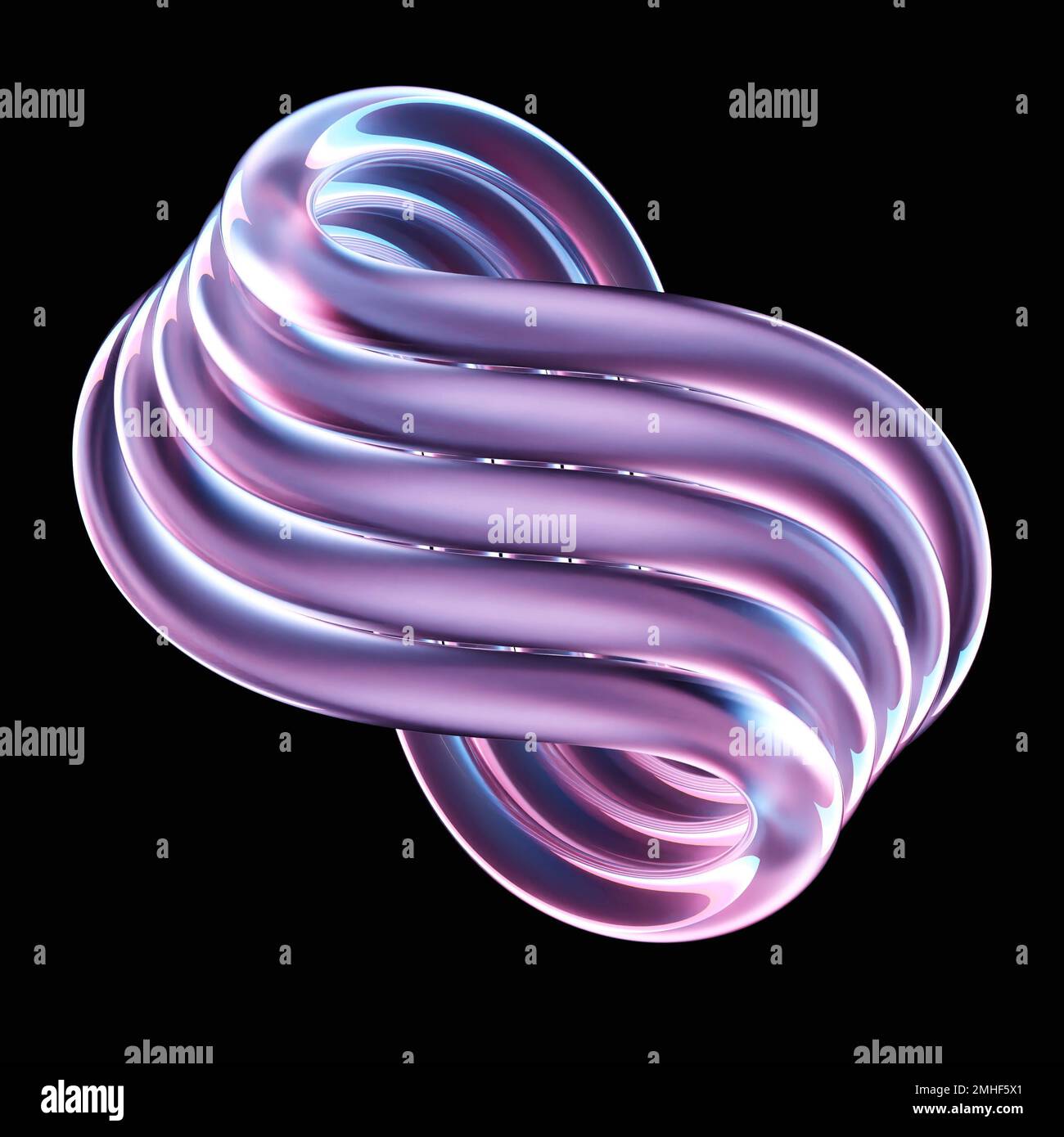 3d abstract pink torus shapes hi-res stock photography and images - Alamy