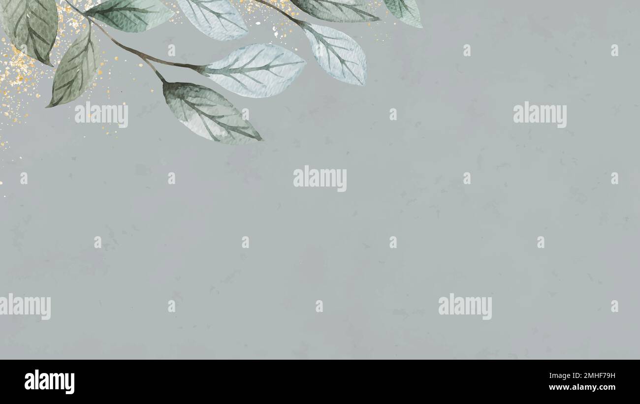 Blank leafy frame design background vector Stock Vector Image & Art - Alamy