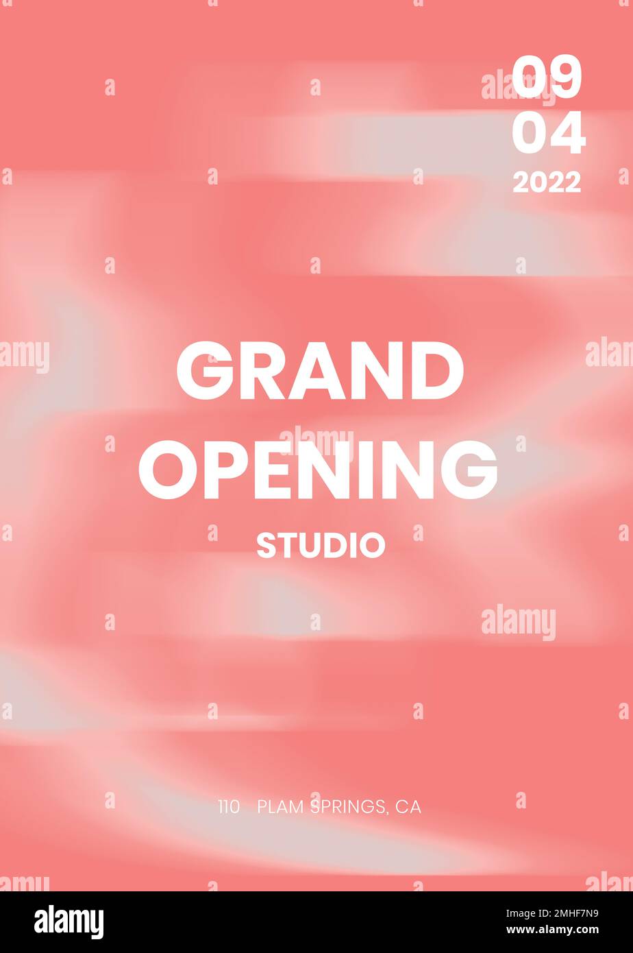 Abstract event poster template vector in pink for advertisement Stock ...