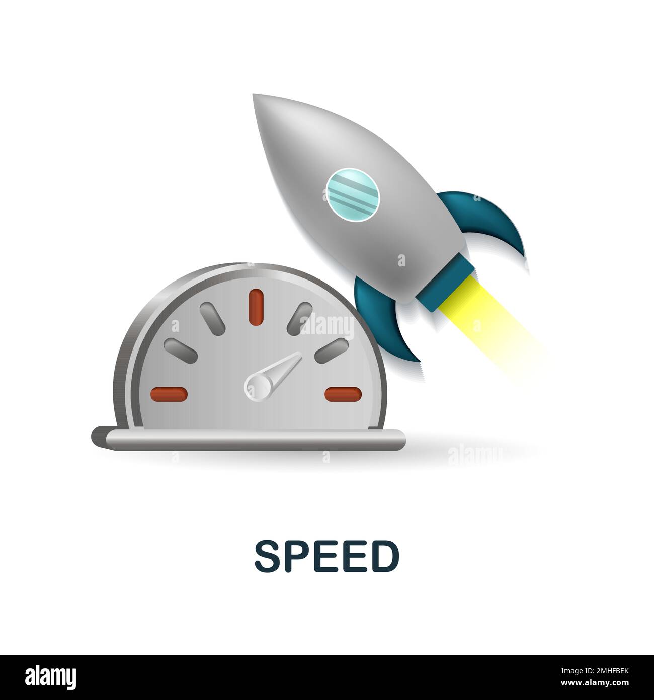 Speed icon. 3d illustration from performance collection. Creative Speed ...