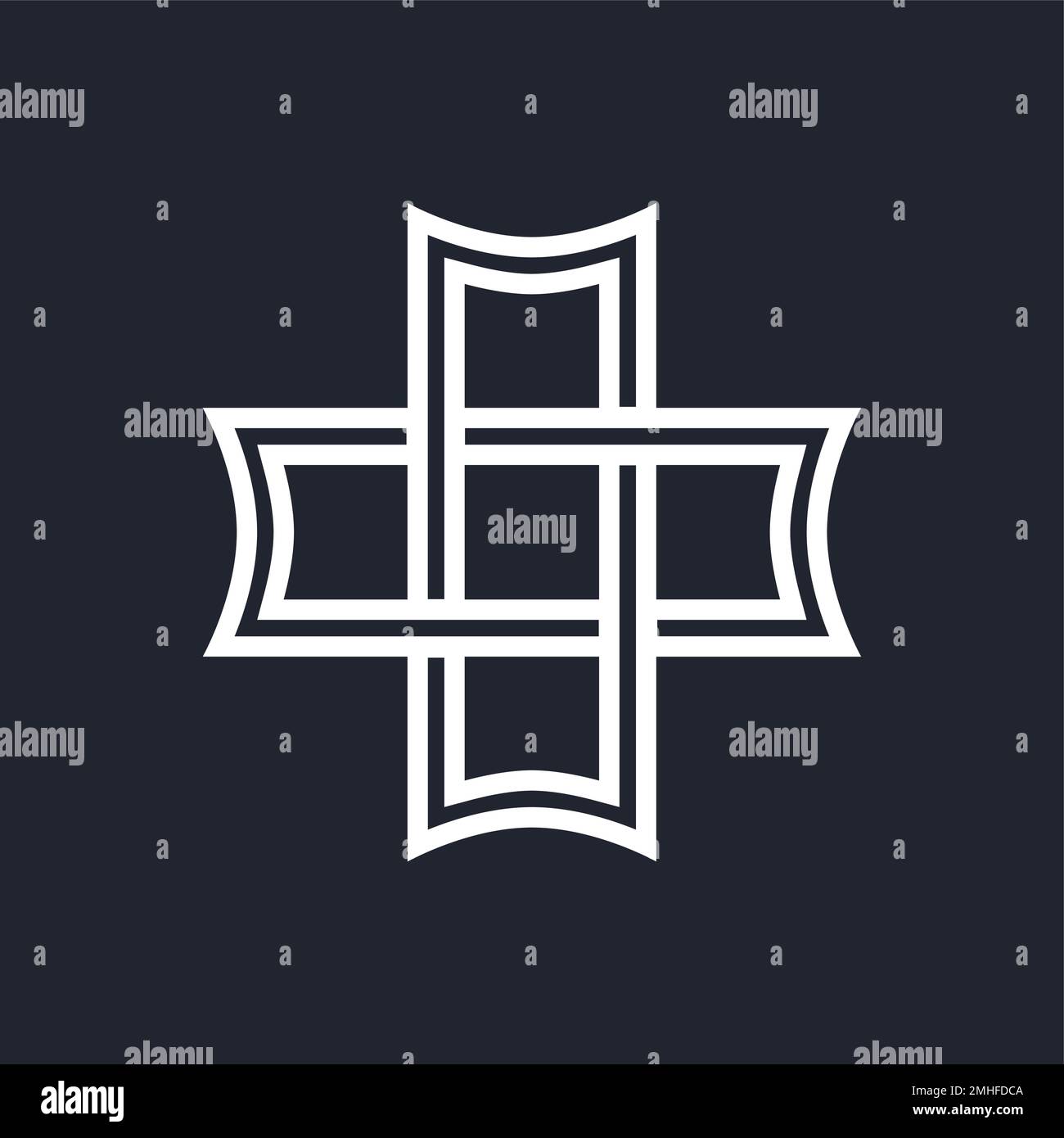 Complex Geometric Contemporary Element. Icon Template for Business ...