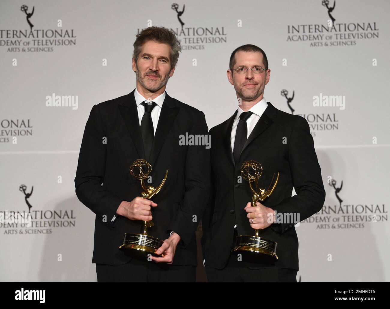The founders award recipients, David Benioff, left, and D.B. Weiss ...
