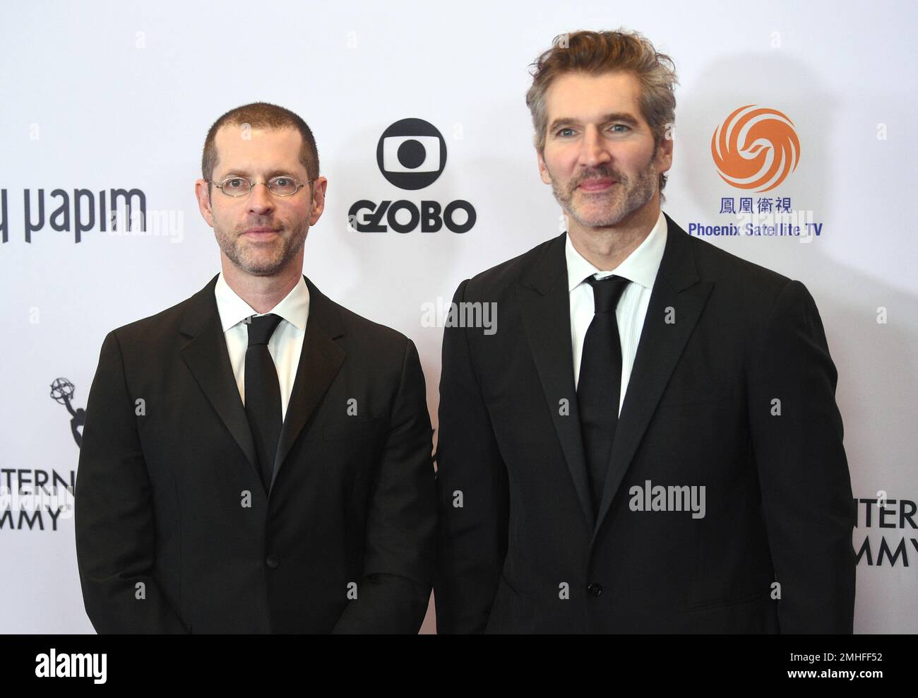 D. B. Weiss, left, and David Benioff arrive at the 47th International ...