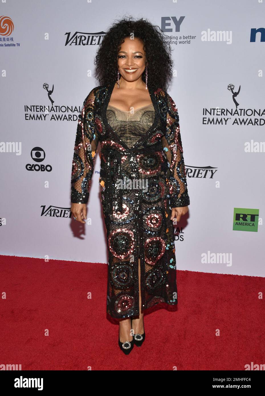 Kim Fields arrives at the 47th International Emmy Awards gala at the ...