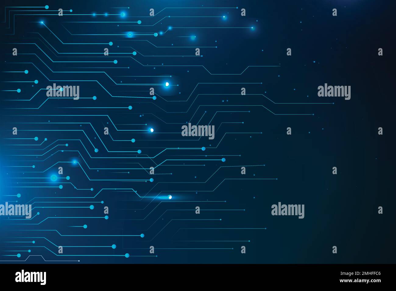 Blue futuristic networking technology vector Stock Vector Image & Art ...
