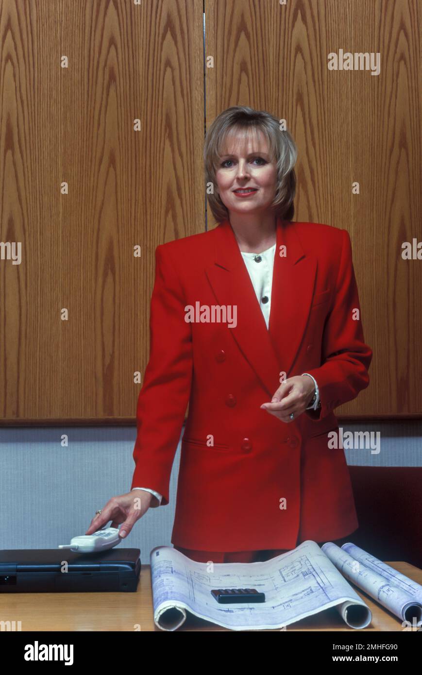 1996 HISTORICAL OFFICE WORKER WITH CONSTRUCTION PLANS AND TELEPHONE ...