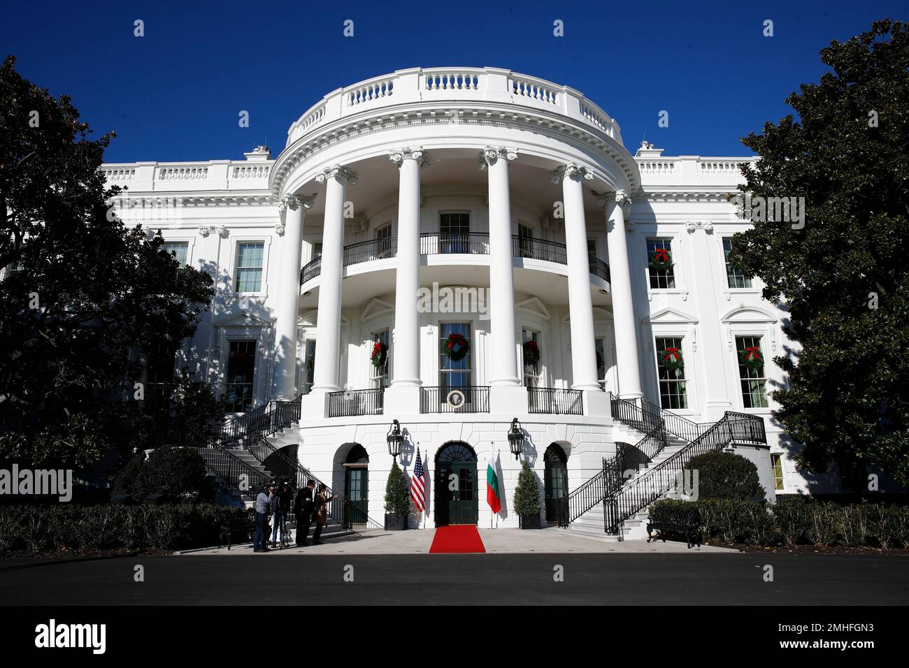 The South side for the White House before President Donald Trump ...