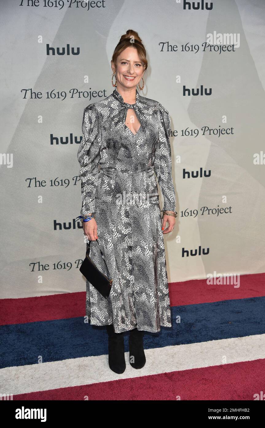 Kathleen Lingo arrives at the premiere of "The 1619 Project" on ...