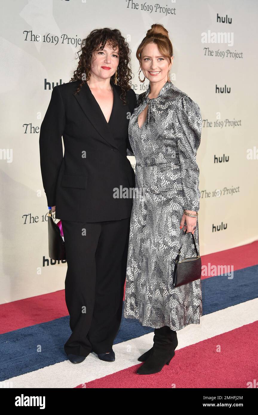 Caitlin Roper, left, and Kathleen Lingo arrive at the premiere of "The ...