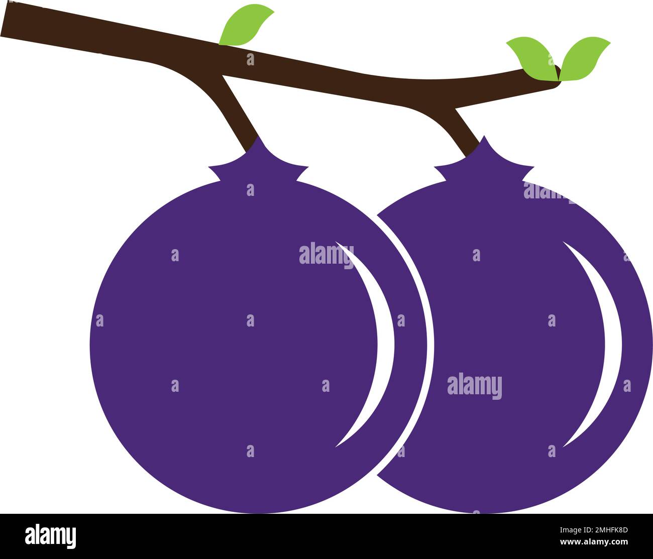 Blueberry logo vector illustration design template Stock Vector Image ...