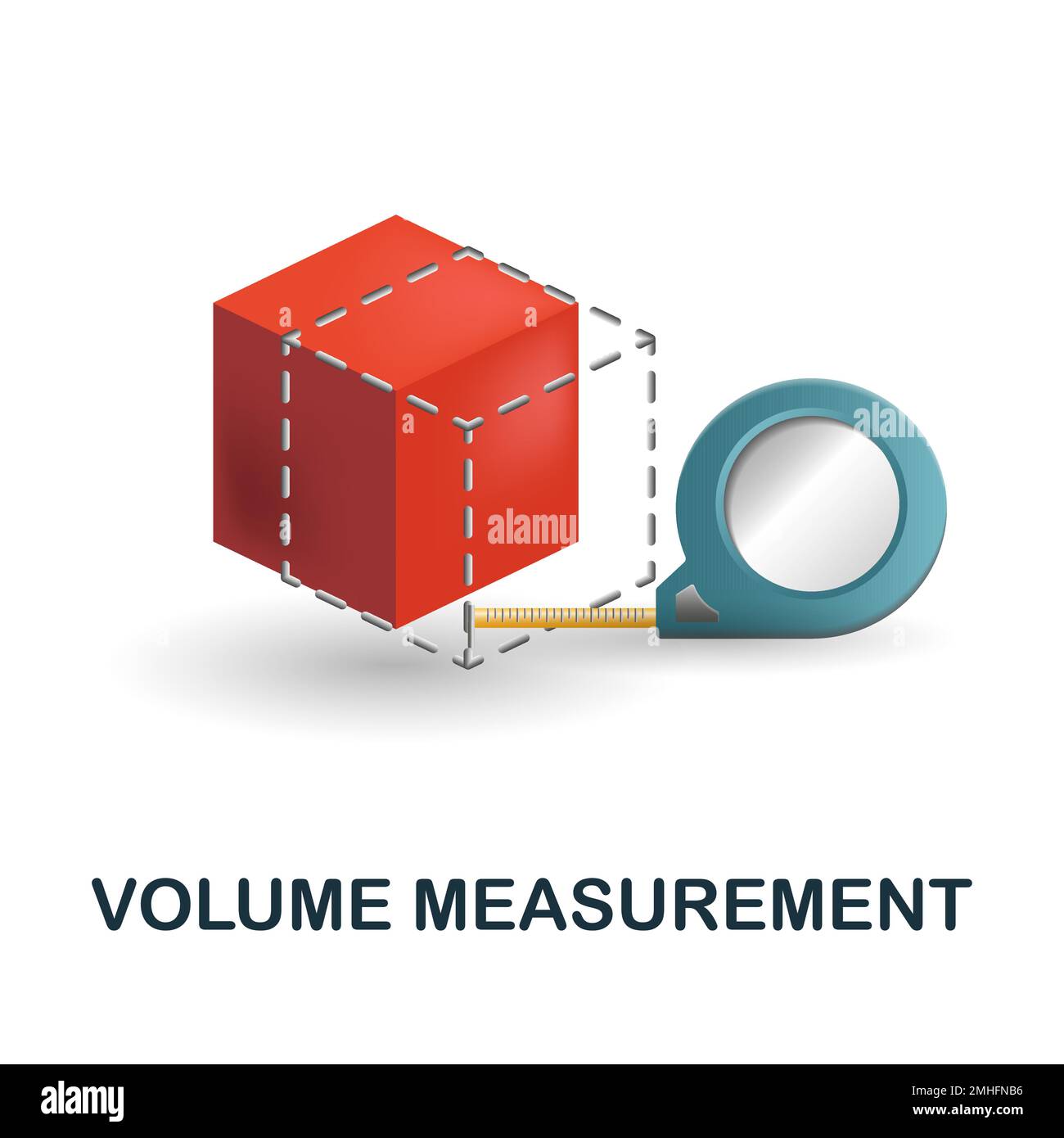 Volume Measurement icon. 3d illustration from measurement collection ...