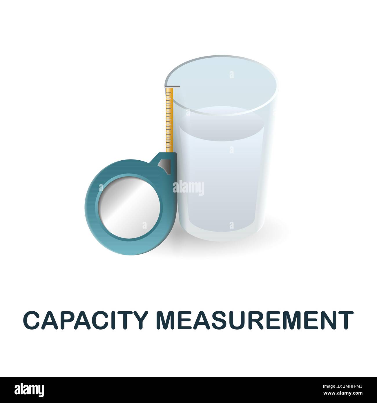 Capacity Measurement icon. 3d illustration from measurement collection ...