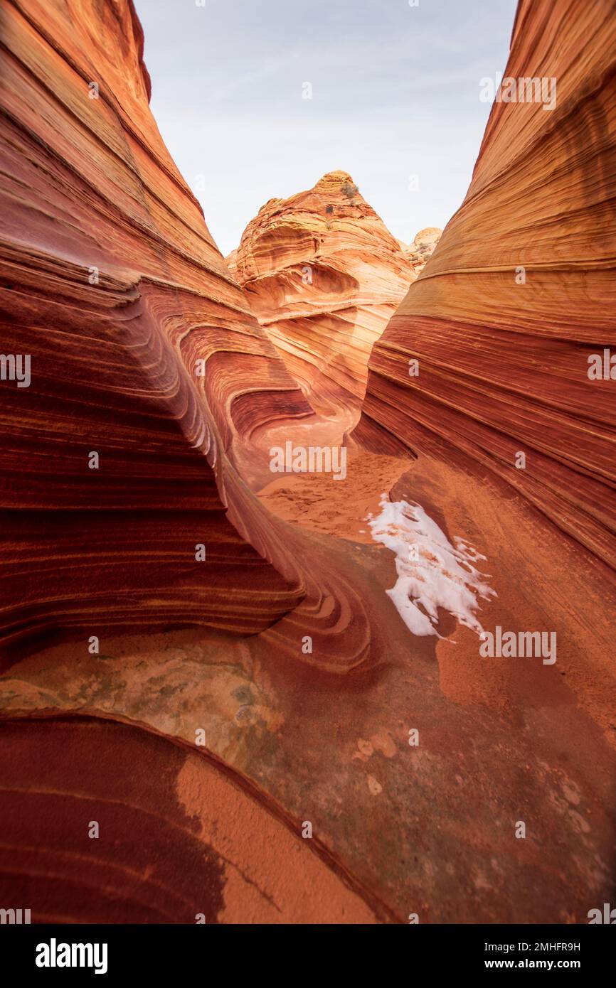 The Wave is a stunning geological formation in the Paria Canyon ...