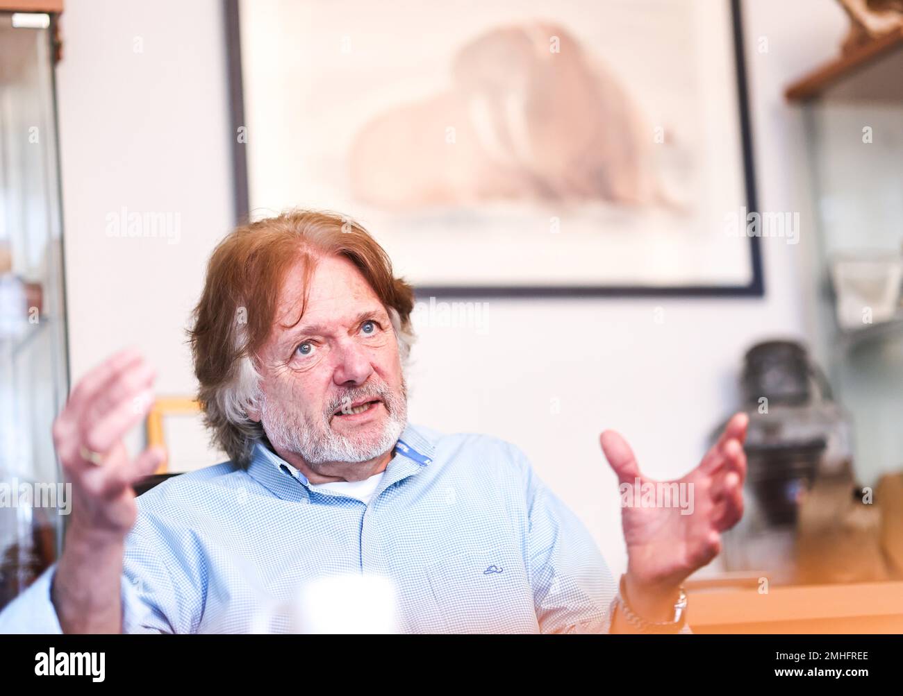 Bad Bramstedt, Germany. 17th Jan, 2023. Arved Fuchs, polar explorer and ...