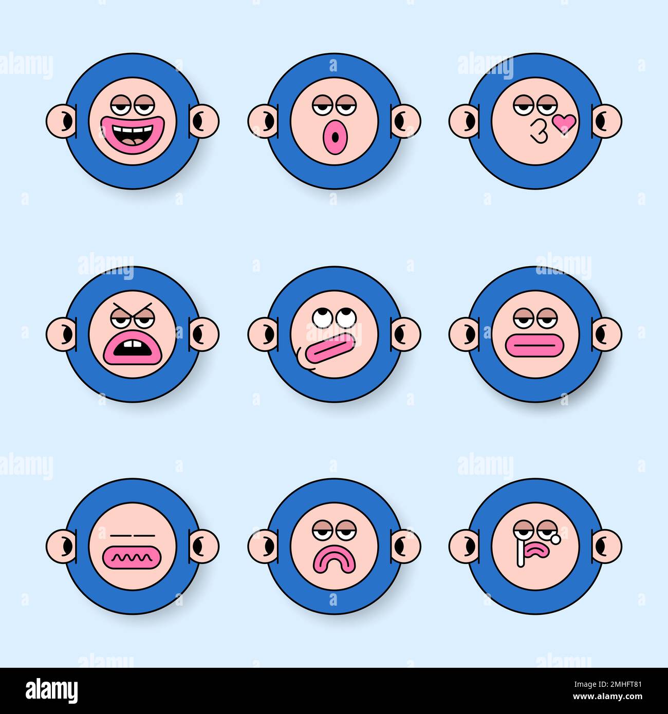 Laughing shocked Stock Vector Images - Alamy
