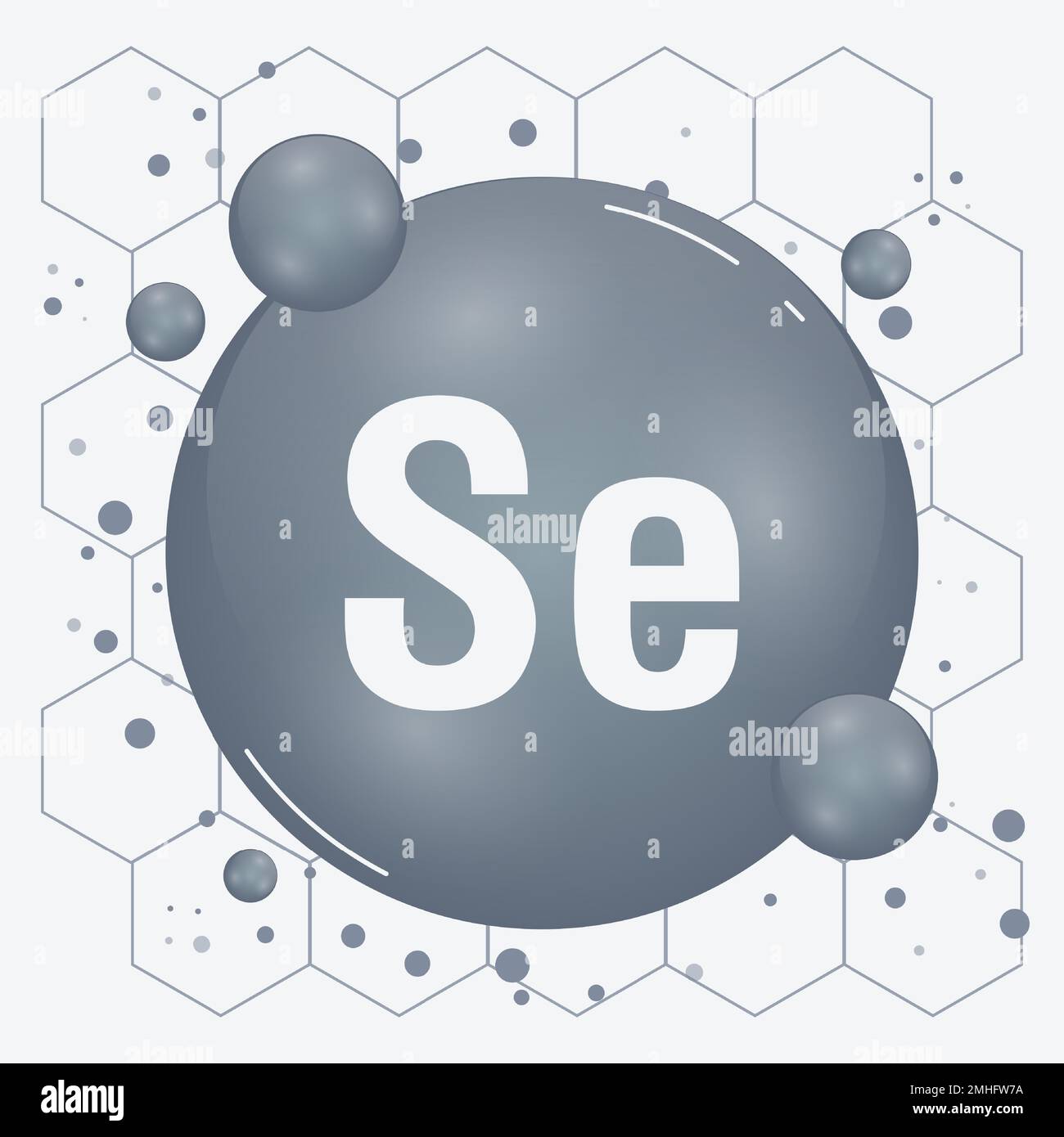 Selenium, Se minerals for health. Mineral vitamin complex. Medical and ...