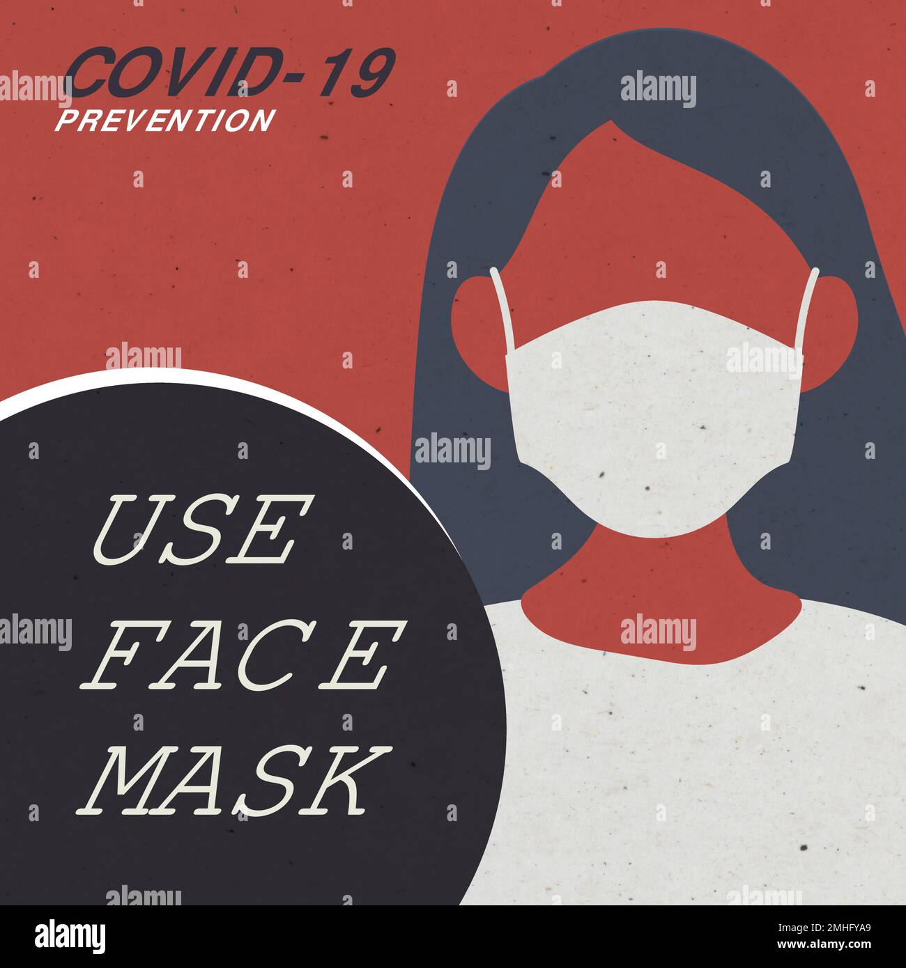 Covid-19 prevention use face mask social ad vector Stock Vector Image ...