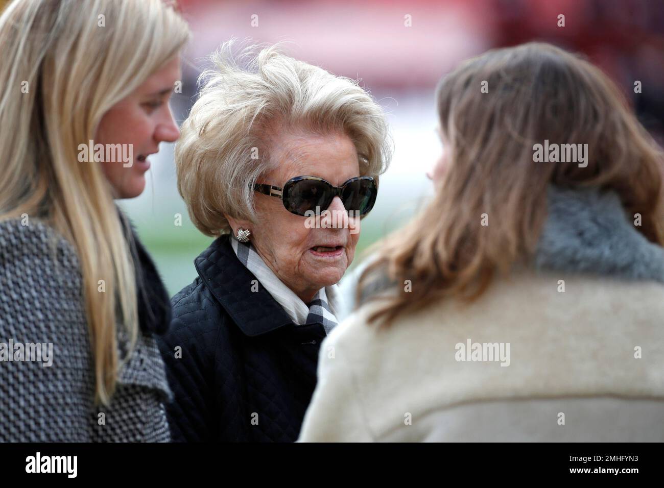 Detroit Lions owner Martha Firestone Ford, center, talks to women on ...