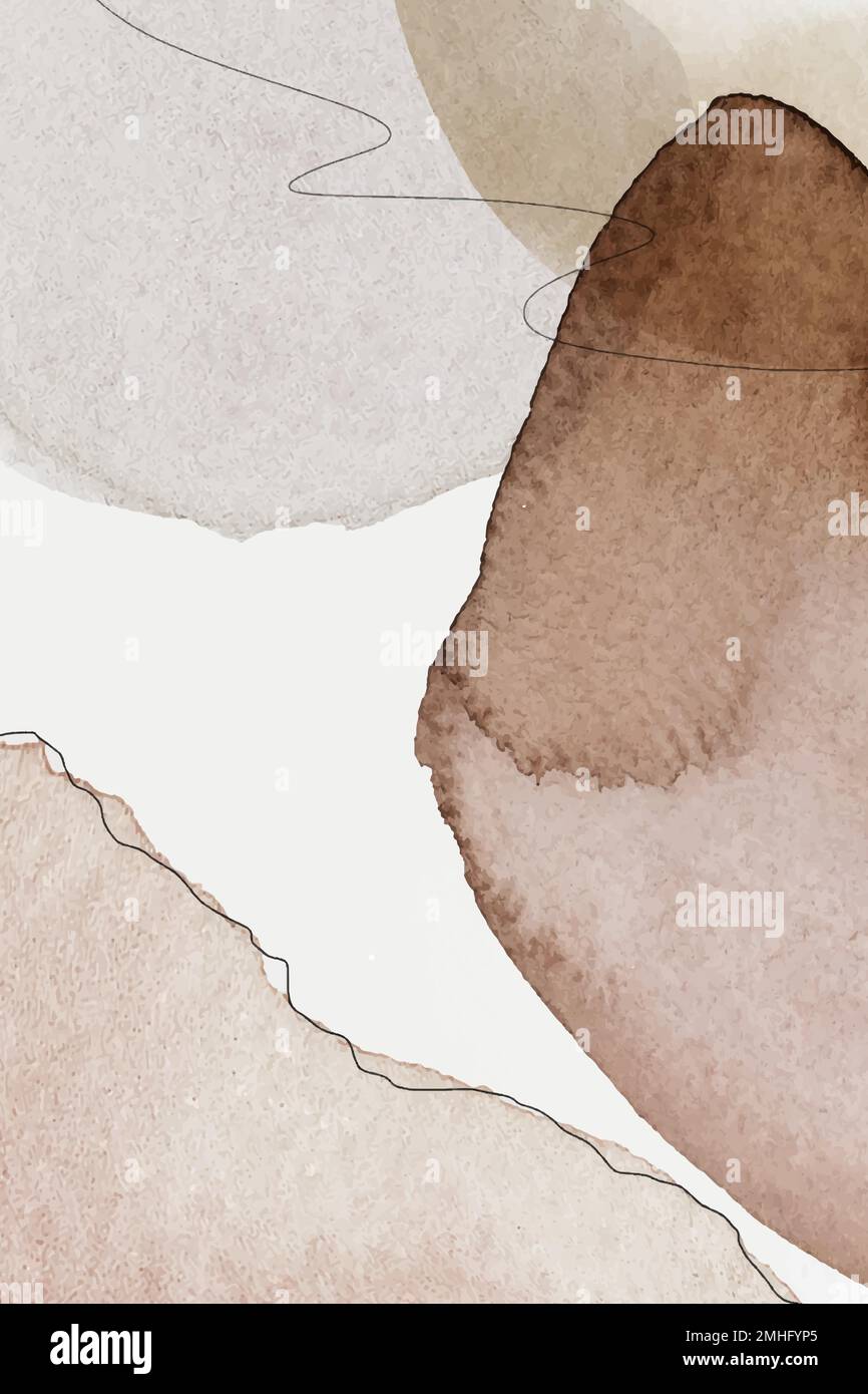 Earth tone abstract patterned social template vector Stock Vector Image ...