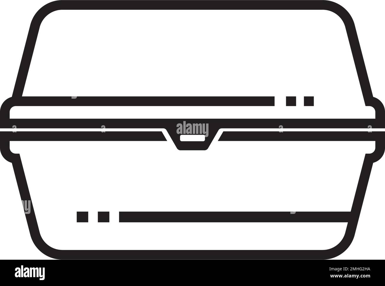 Styrofoam Lunch Box Icon. Food Container illustration symbol design ...