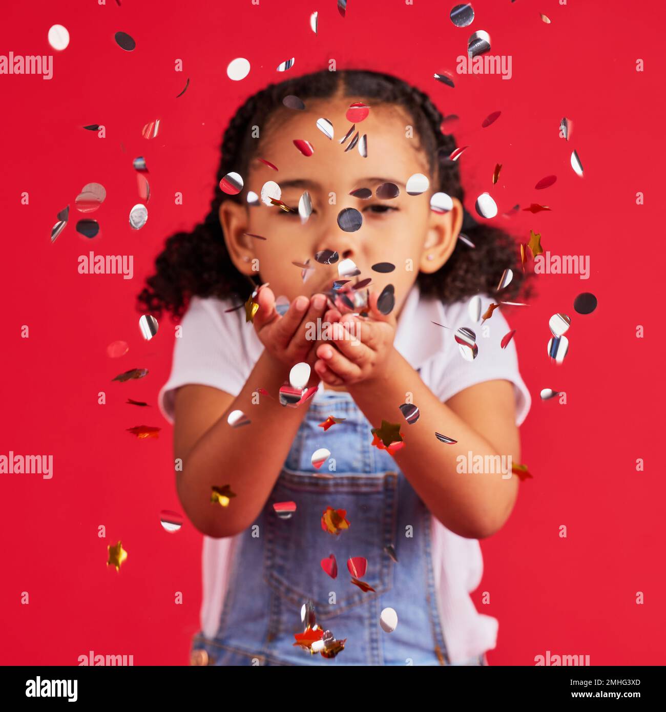 Blowing Glitter Background