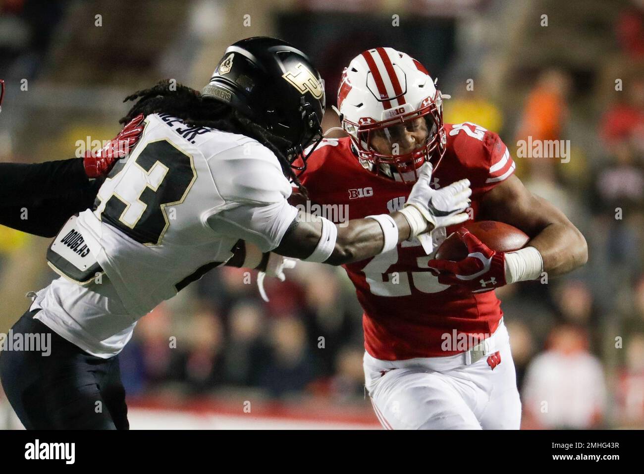 Wisconsin's Jonathan Taylor runs during the second half of an NCAA ...