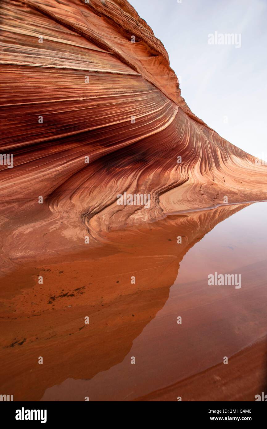The Wave is a stunning geological formation in the Paria Canyon ...