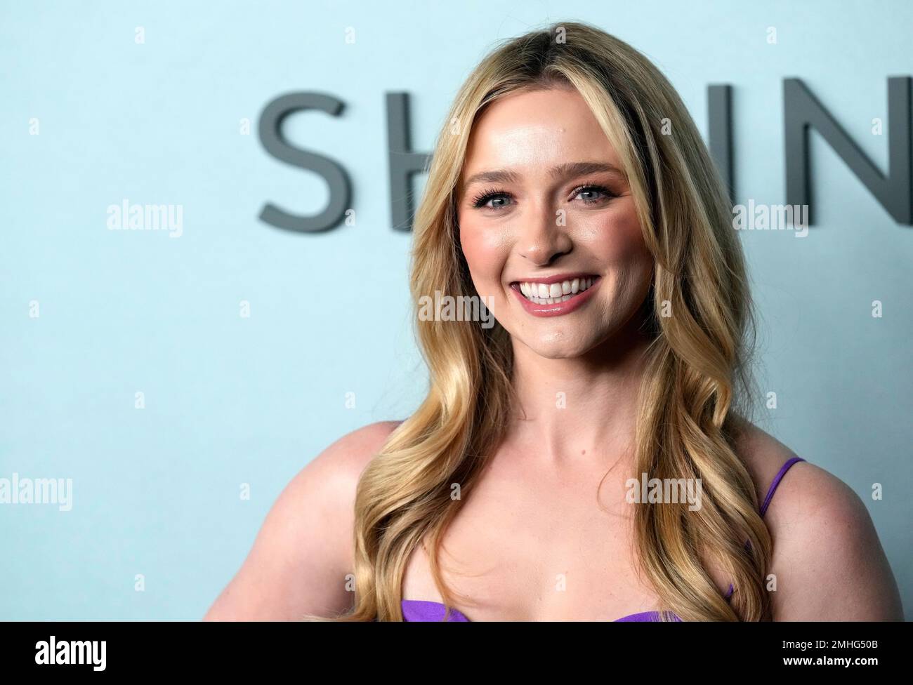Greer Grammar poses at the premiere of the Apple TV+ series "Shrinking ...