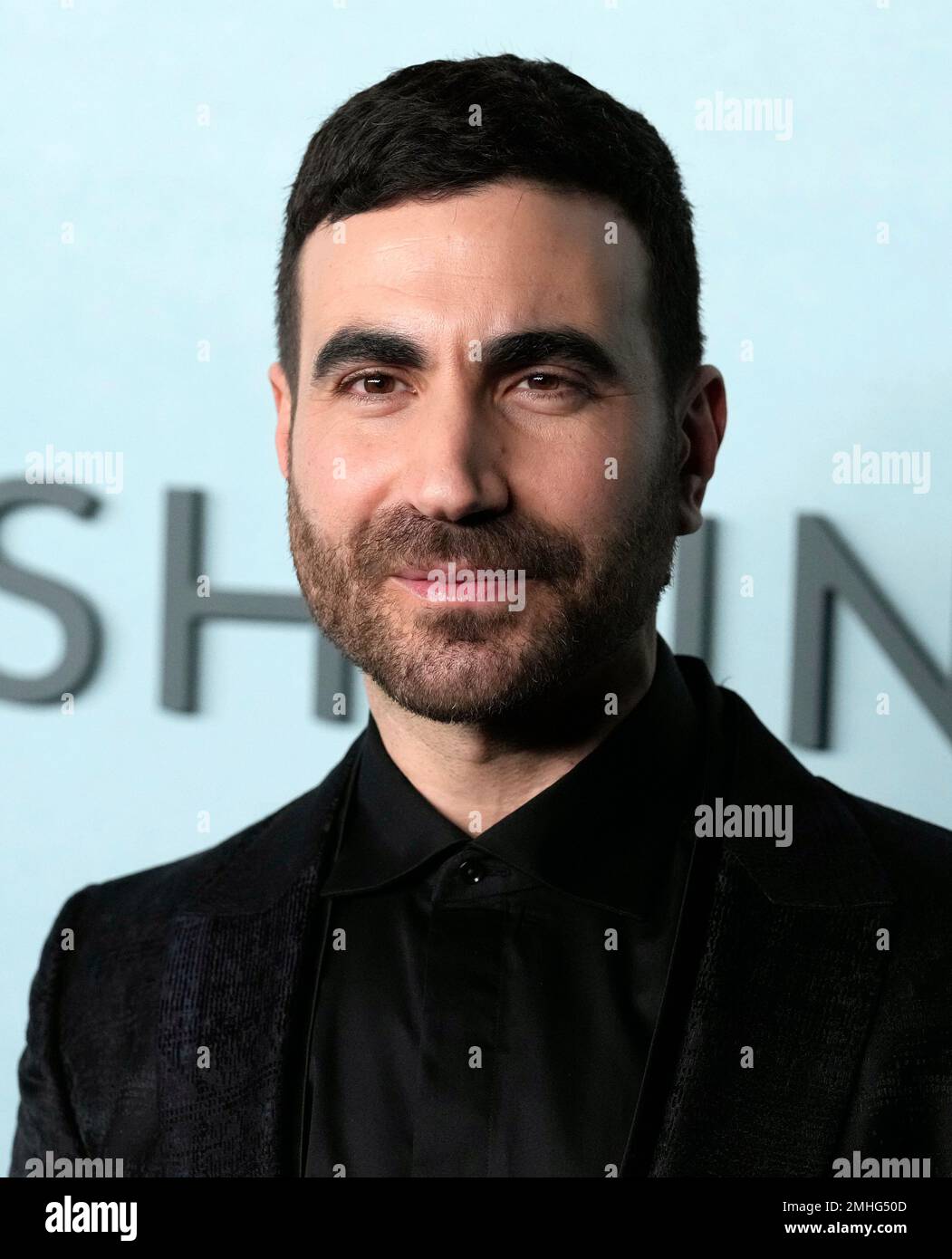 Brett Goldstein poses at the premiere of the Apple TV+ series ...