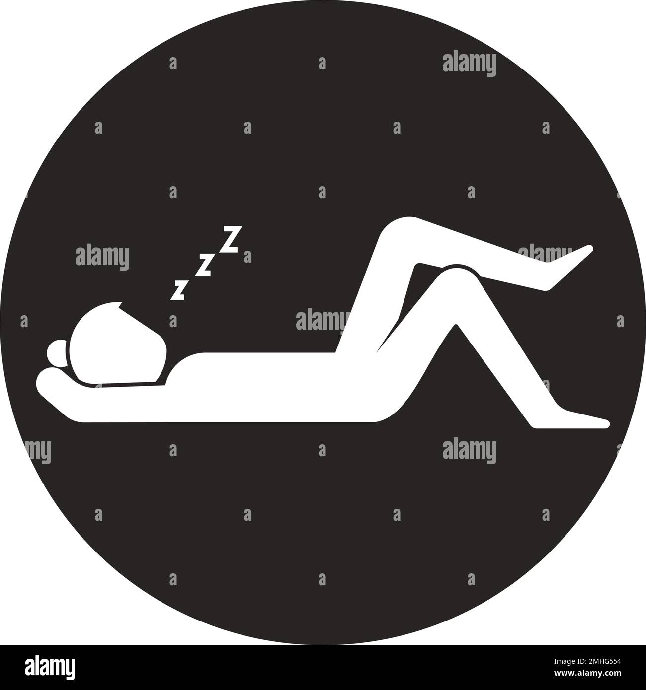 people sleeping or relaxing icon. vector illustration simple design ...