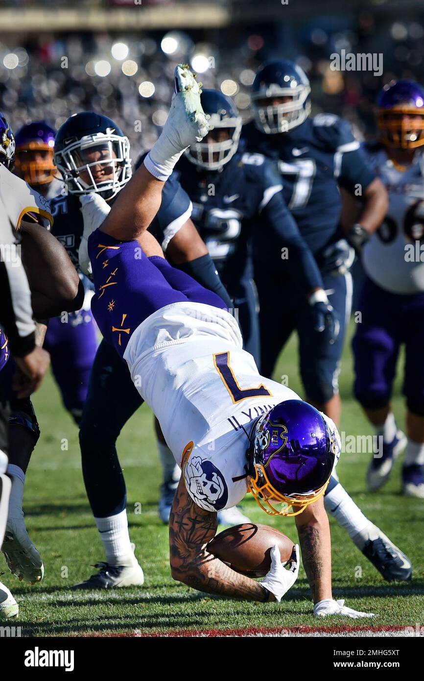 East Carolina running back Darius Pinnix Jr. (7) dives in for a ... East Carolina running back Darius Pinnix Jr. (7) dives in for a ...