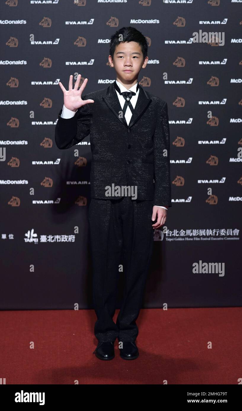 Taiwanese child star Li Ying-chuan arrives at the 56th Golden Horse ...