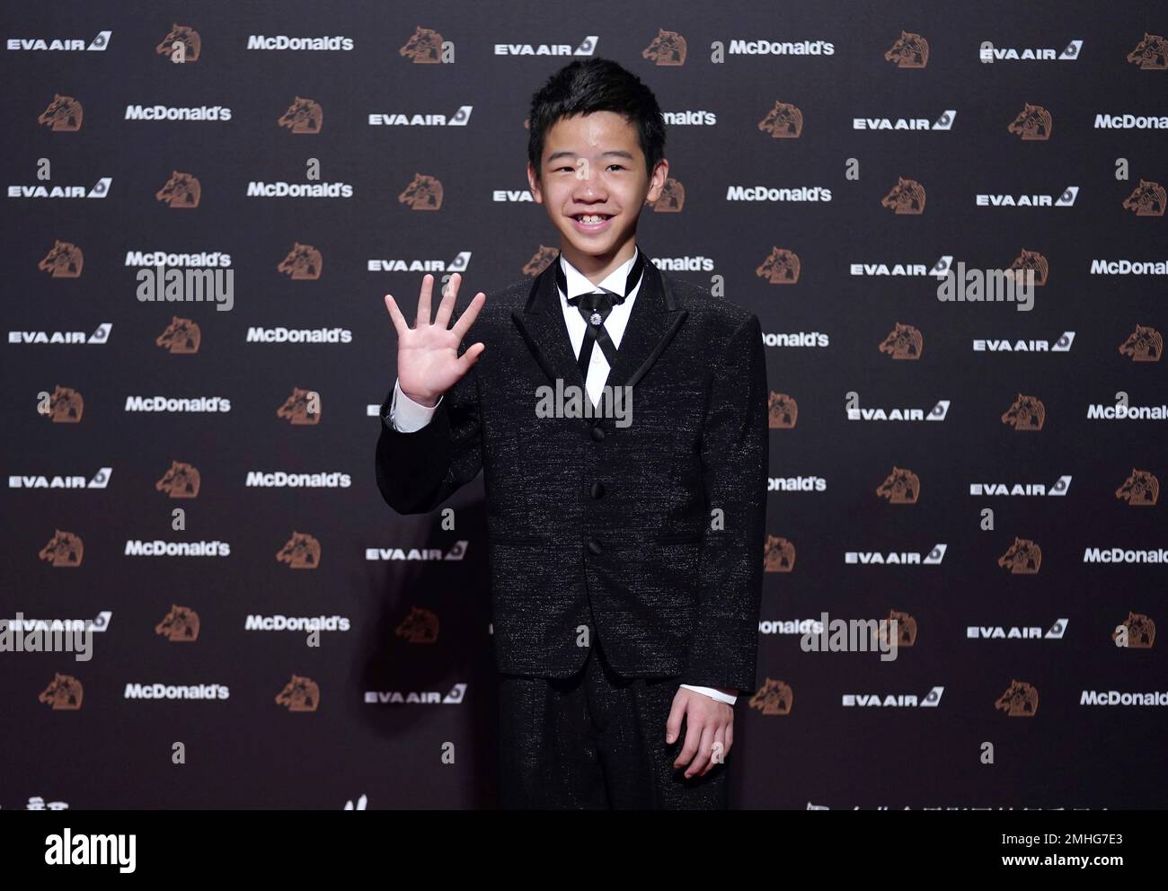 Taiwanese child star Li Ying-chuan arrives at the 56th Golden Horse ...