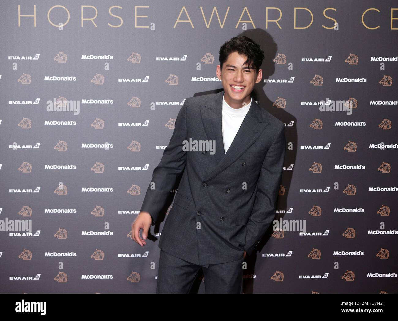 Taiwanese actor Fandy Fan arrives at the 56th Golden Horse Awards in ...