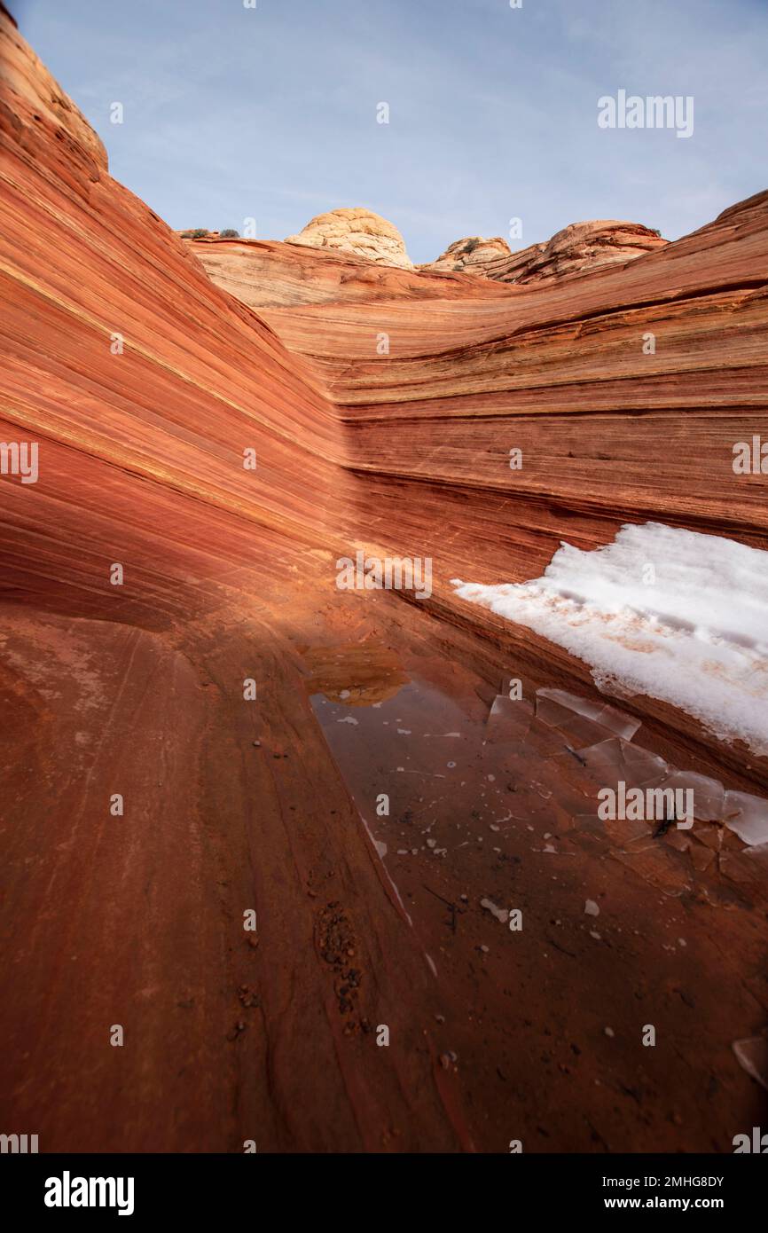 The Wave is a stunning geological formation in the Paria Canyon ...