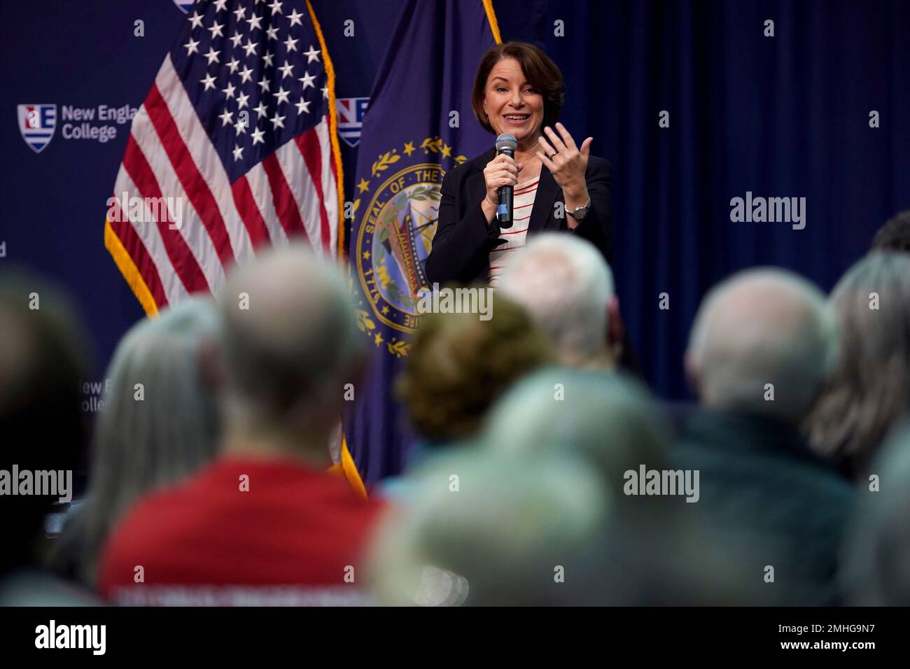 Democratic presidential candidate Sen. Amy Klobuchar, D-Minn., speaks ...