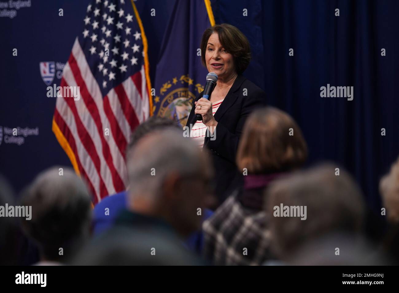 Democratic presidential candidate Sen. Amy Klobuchar, D-Minn., speaks ...
