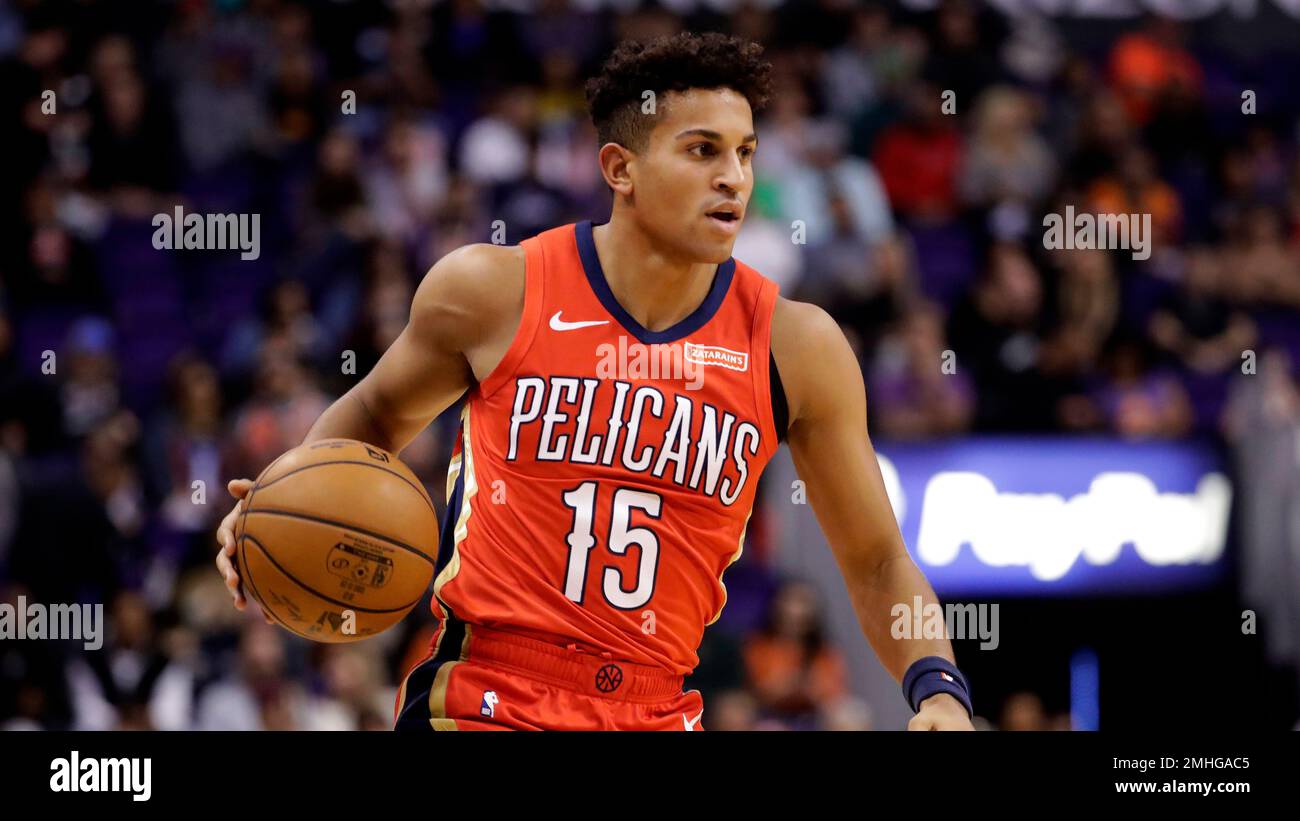 New Orleans Pelicans guard Frank Jackson (15) against the Phoenix Suns ...