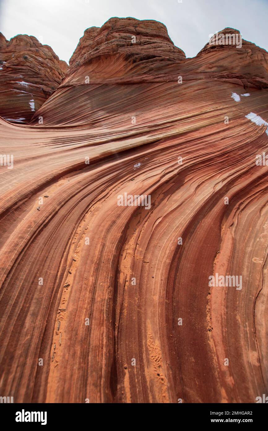 The Wave is a stunning geological formation in the Paria Canyon ...