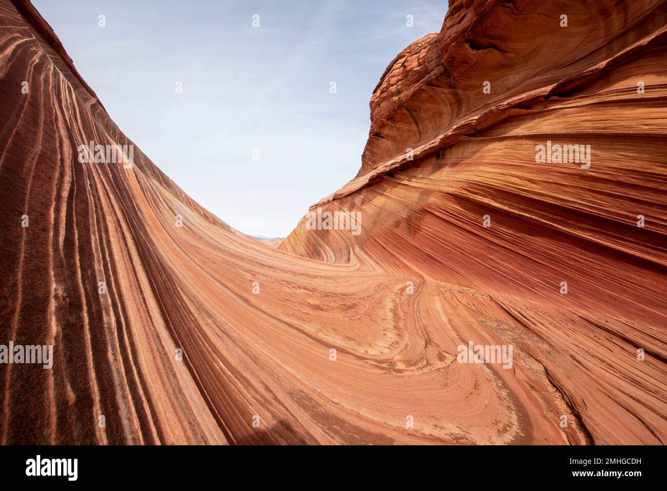 The Wave is a stunning geological formation in the Paria Canyon ...